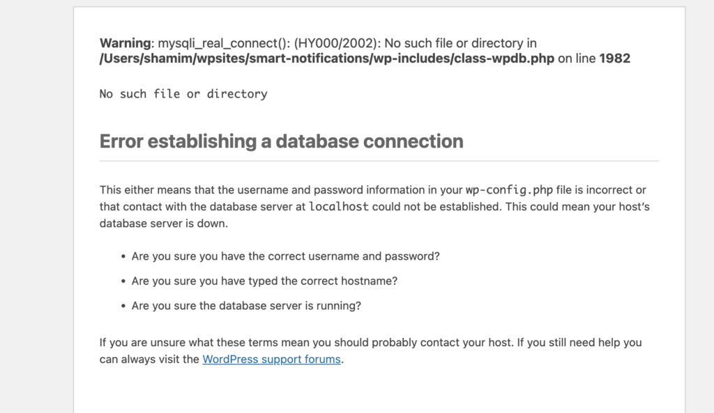 How to Fix “Valet localhost shows a database connection error” Issue – Shamim Mia – Tech Blog